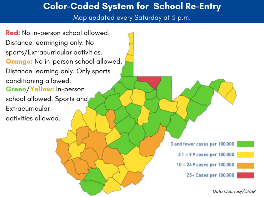 West Virginia changes school re-entry metrics again | News, Sports ...